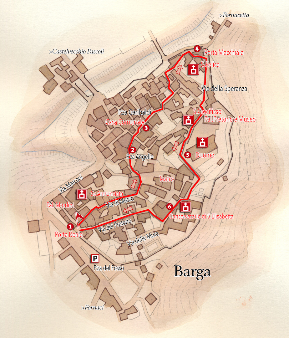 A piedi fra le vie di Barga – sentieri d'autore