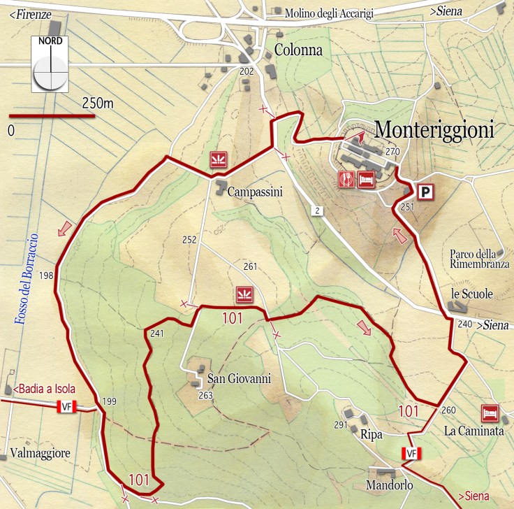 L’anello di Monteriggioni – sentieri d'autore